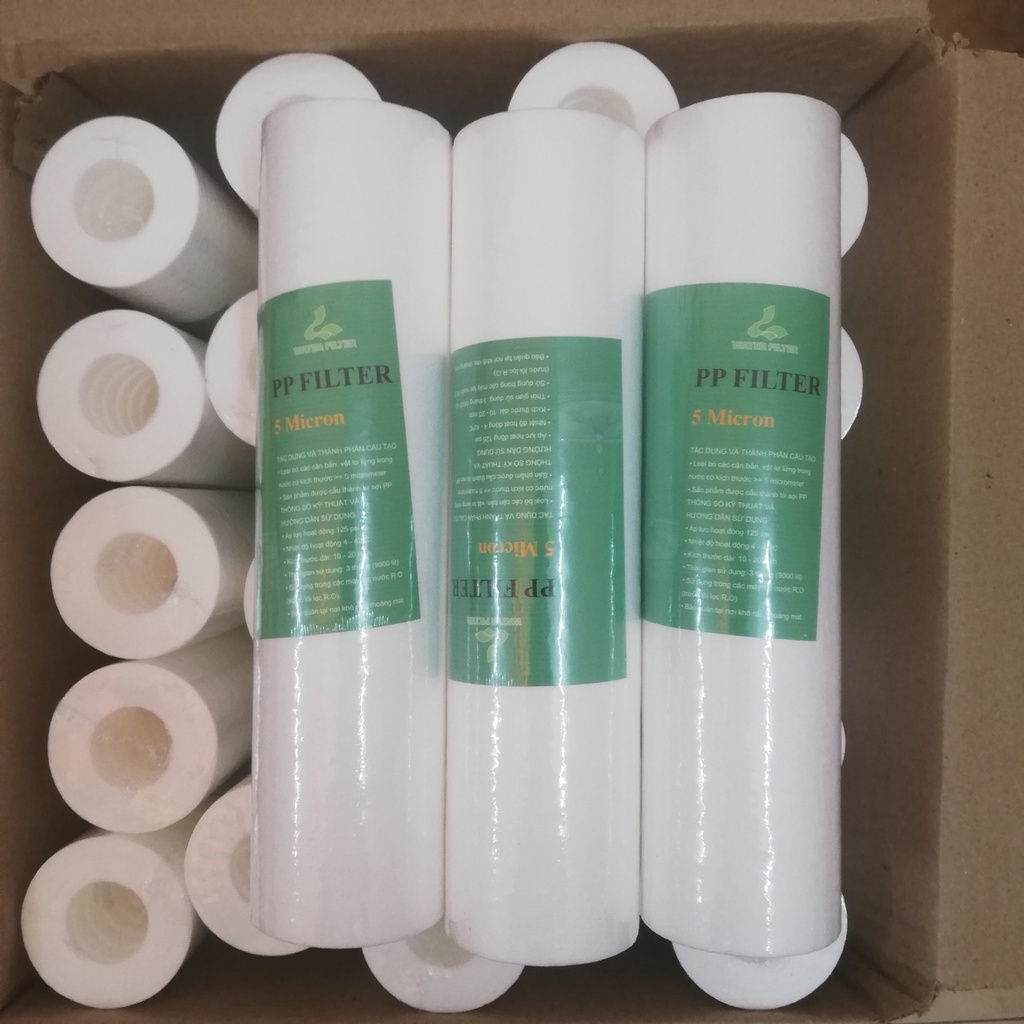 Lõi lọc số 1 PP 10 inch 5 micron (KHÔNG nắp bịt) - MÁY LỌC NƯỚC ...