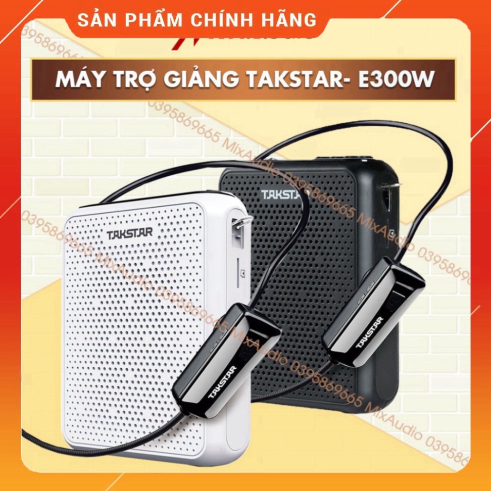 Máy Trợ Giảng Không Dây TAKSTAR E300W, Có Bluetooth, Công Suất 10W, không dây công nghệ UHF, Bảo ...
