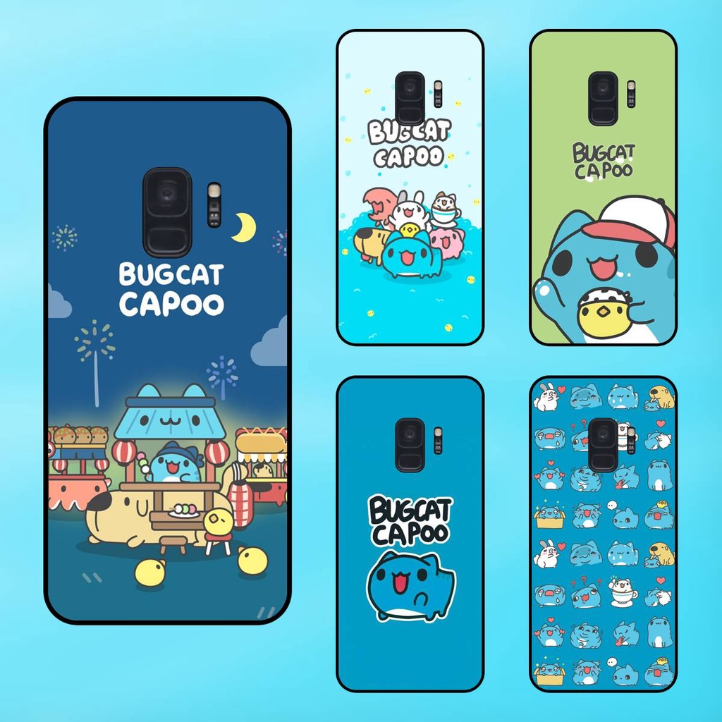 Ốp lưng điện thoại Samsung S9 viền đen Mèo Bugcat Capoo Cute Dễ thương | Shopee Việt Nam