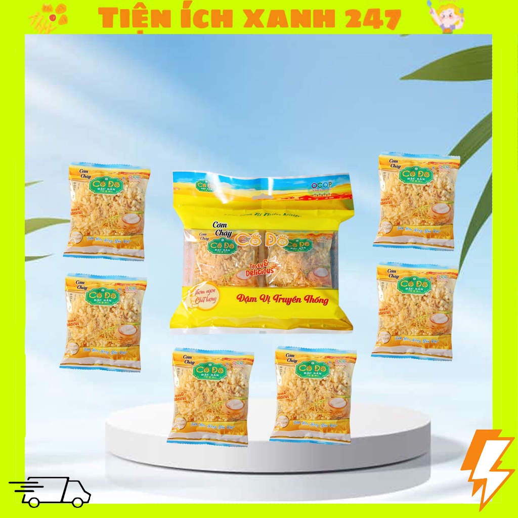 Cơm cháy cố đô, cơm cháy chà bông Ninh Bình 90g (gồm 6 gói 15g) | Shopee Việt Nam