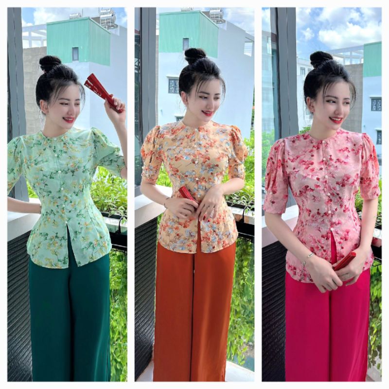 [M_005][CÓ BIGSIZE 65KG] SÉT LAM HOA TAY BÚP KÈM QUẦ TRƠN CÓ ĐÍNH NGỌC ...