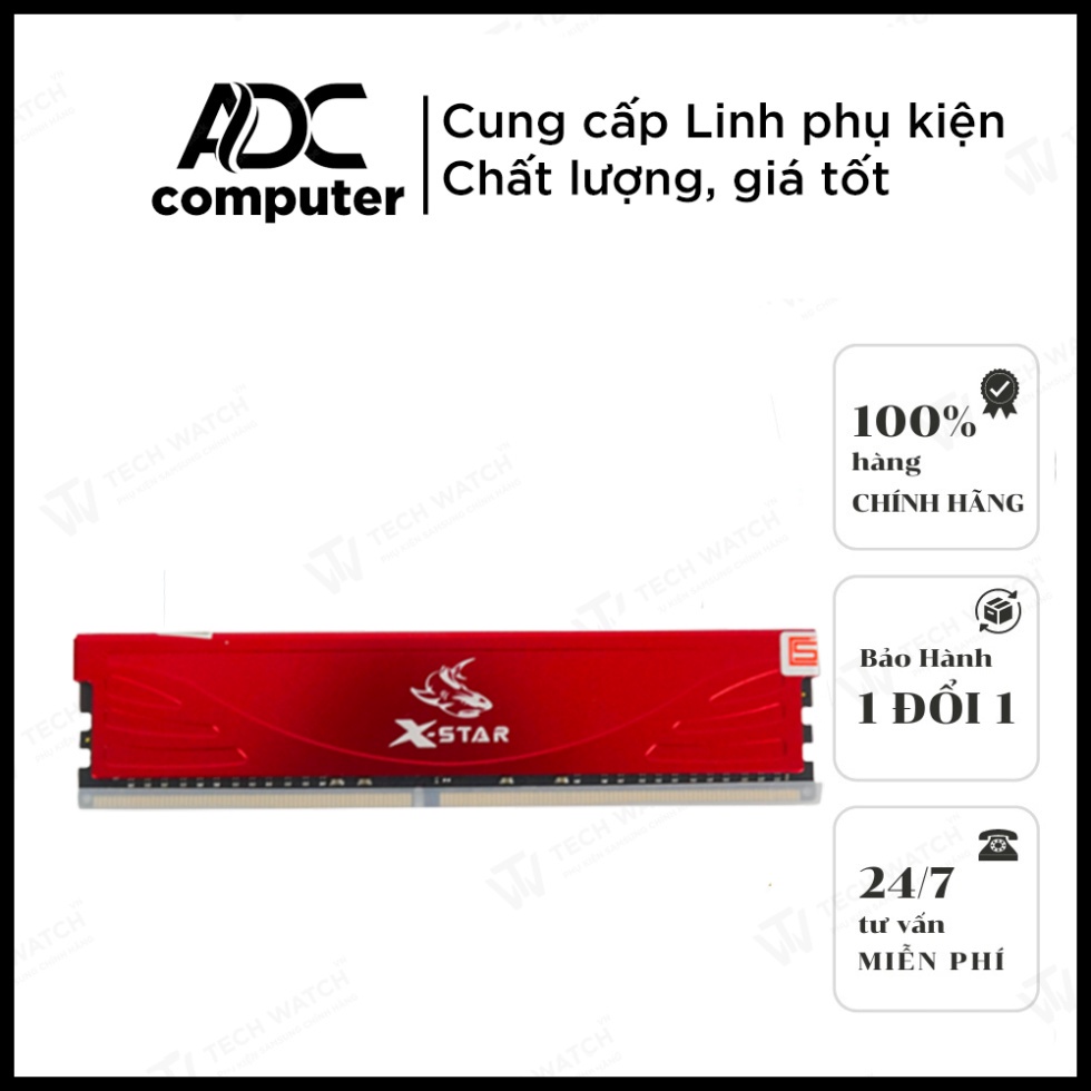 Ram PC DDR4 Xstar 8GB bus 3200 giảm nhiệt đỏ bảo hành chánh hãng 36 ...
