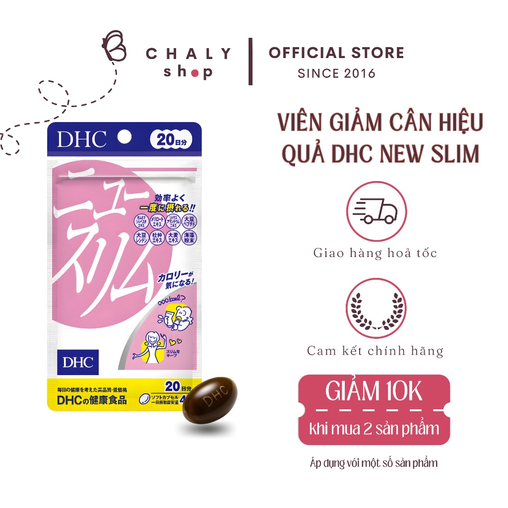 Viên uống giảm cân DHC New Slim 80 viên Nhật Bản | Shopee Việt Nam