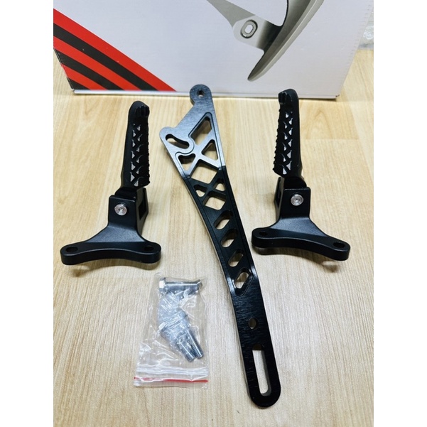 [Hình thật] Gác chân Malay + Pas treo pô CNC dày 10 ly dành cho ex 150 ...