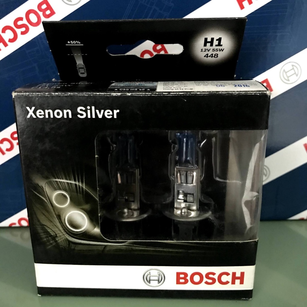 Bóng Đèn Xenon Bosch H1 12V 55W Xenon Silver (Hộp 2 Bóng) | Shopee Việt Nam