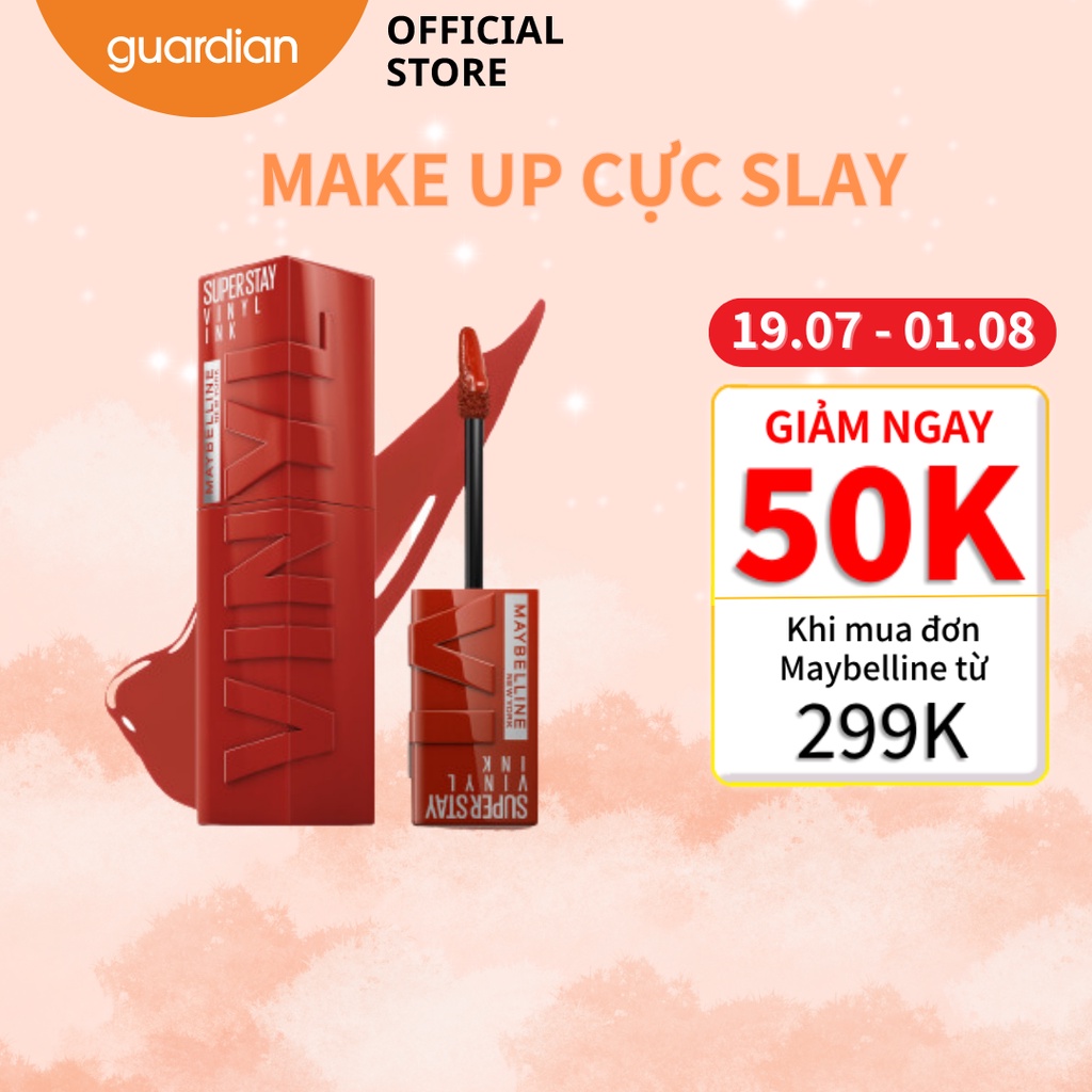 Son Kem Bóng Maybelline Super Stay Vinyl Ink #61 Risky Gạch Đun 4.2ml ...