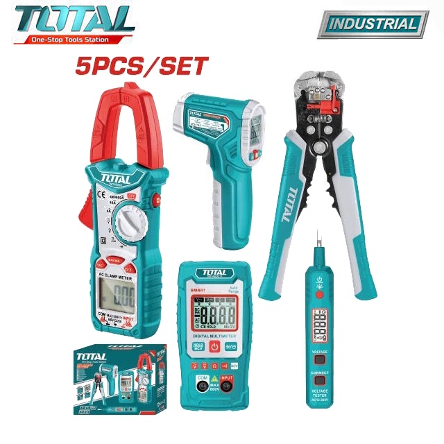 Bộ 5 dụng cụ kiểm tra điện Total TOS23026/TMT46003/TMT460011/THT2930021 ...
