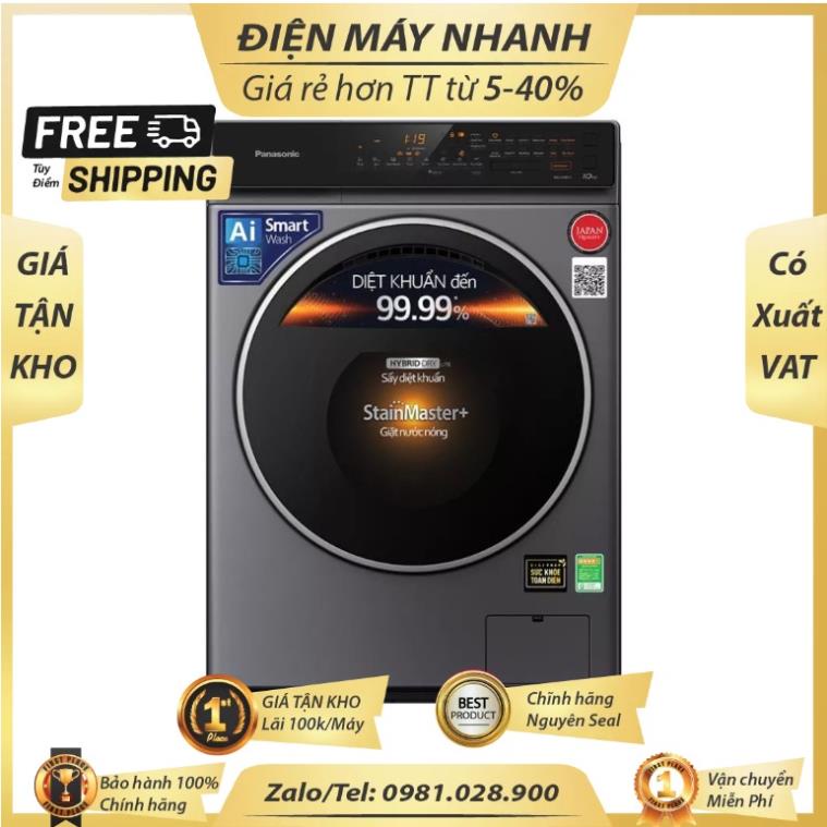 Máy giặt lồng ngang Panasonic Inverter 9Kg NA-V90FC1LVT DMTM 100% | Shopee Việt Nam