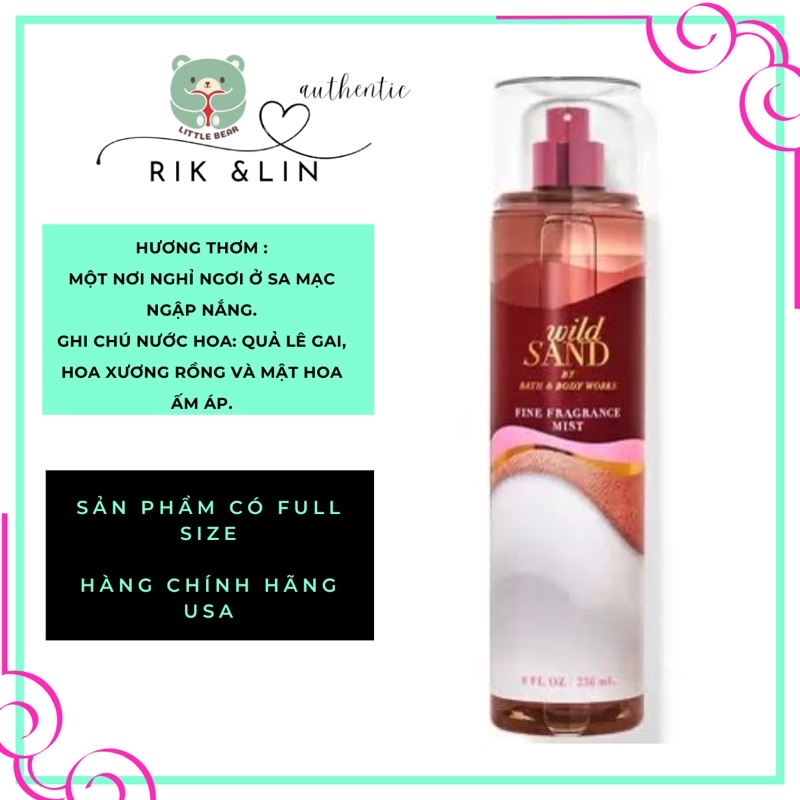 Auth_WILD SAND _Xịt Thơm Body Mist USA | Shopee Việt Nam