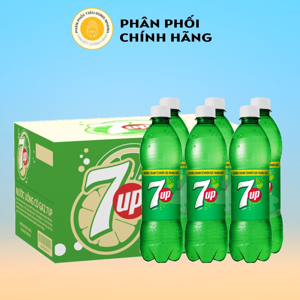 Thùng 24 Chai Nước Ngọt Giải Khát 7Up Vị Chanh 390ml/Chai | Shopee Việt Nam