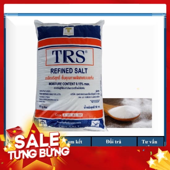 MUỐI THÁI LAN TRS (REFINED SALT), XỬ LÝ NƯỚC THẢI, KHỬ KHUẨN, BẢO QUẢN ...