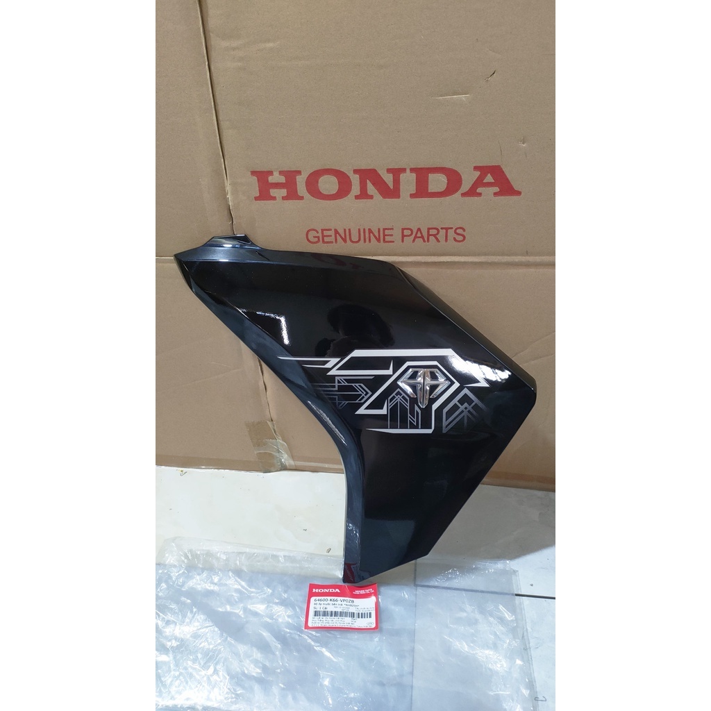 Cánh yếm bên trái | bửng yếm Air Blade 125 (2015-2019) màu Đen bóng ...