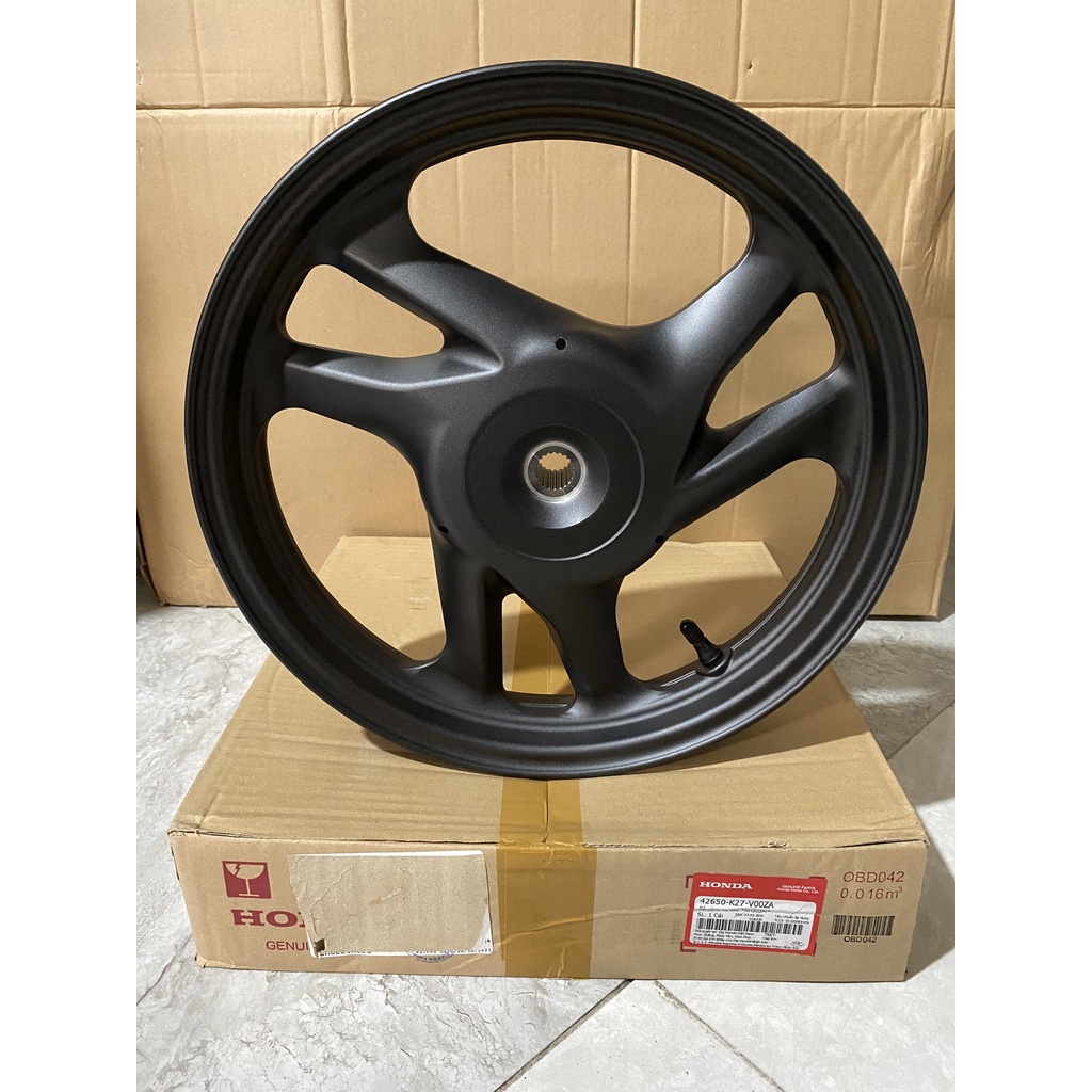 Bộ vành xe sau | mâm sau Air Blade 125 (2012-2014) màu Đen nhám *NH303M ...