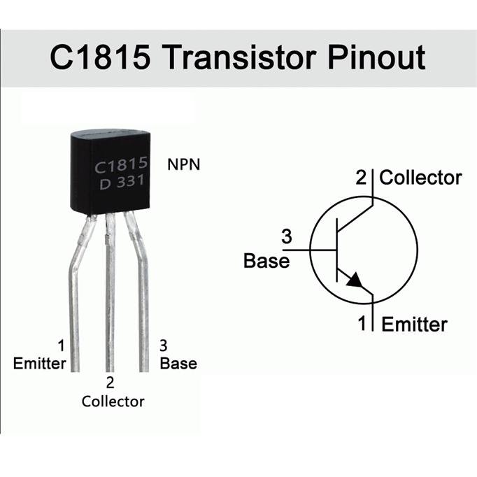 Transistor NPN C1815 1815 0.15A-50V(1 gói 25 con) | Shopee Việt Nam
