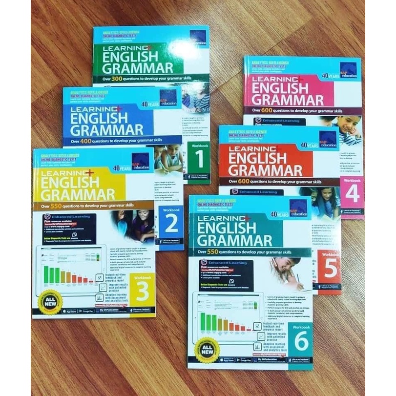 Sách -Learning English grammar 6 cuốn | Shopee Việt Nam
