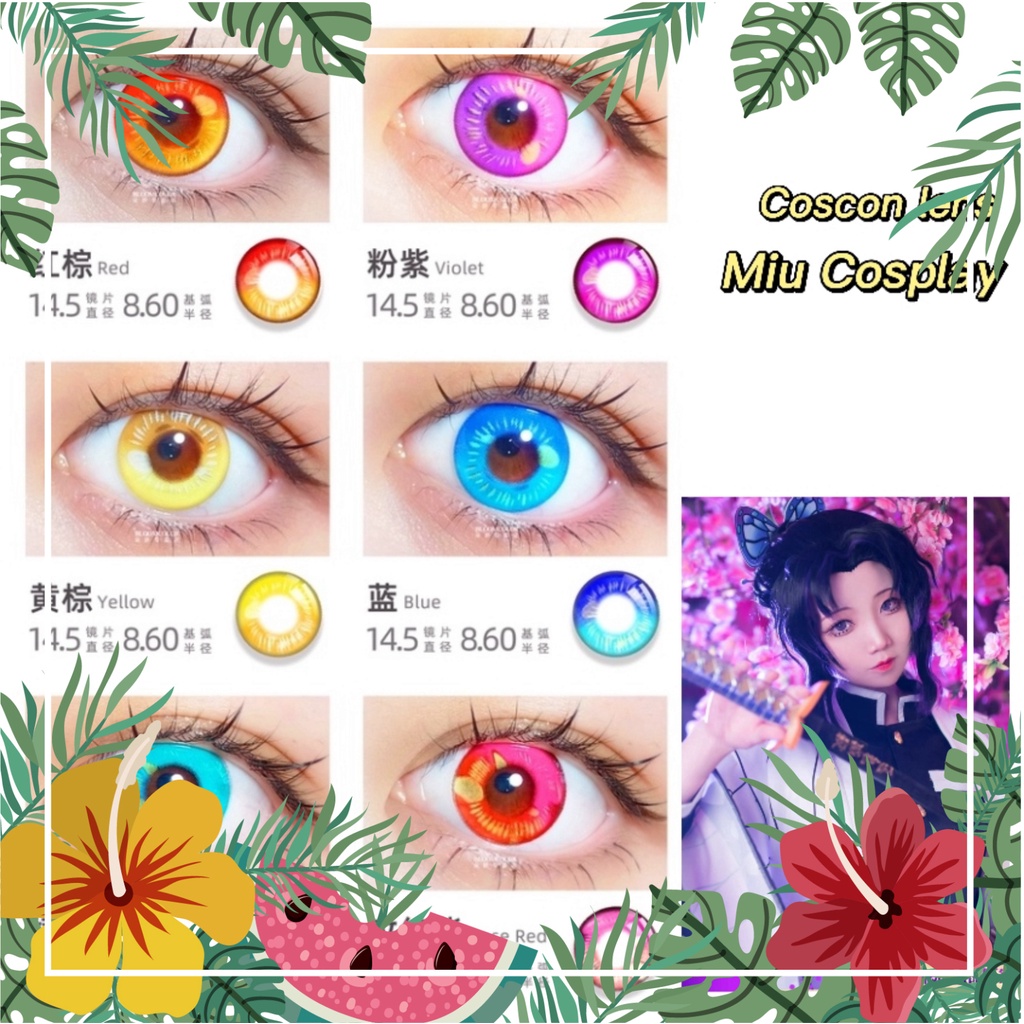 [Sẵn] Nhiều mẫu - Lens cosplay mã Coscon - Kính áp tròng hóa trang Miku ...