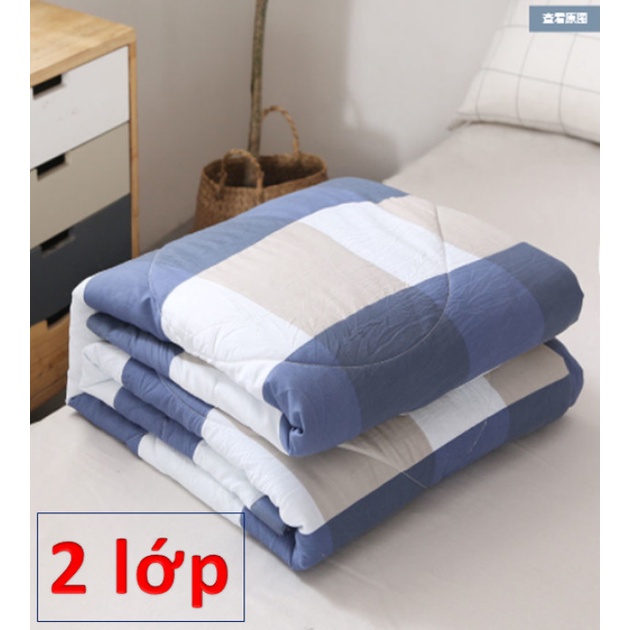 Chăn hè chần bông đắp 2 mặt - mền ngủ cotton 1.6x2m | Shopee Việt Nam