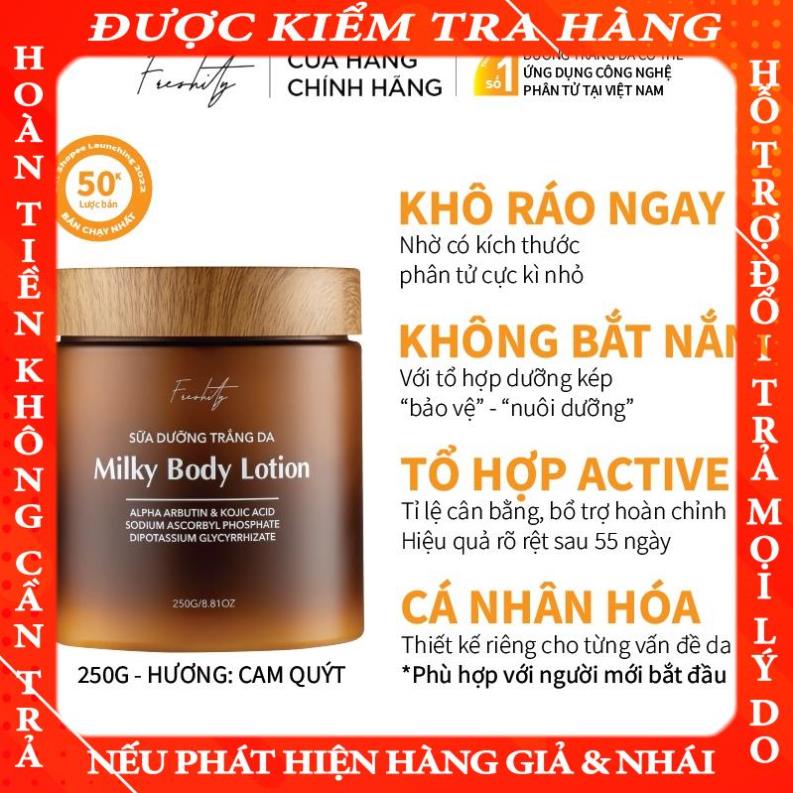 Sữa dưỡng trắng da milky body lotion Freshity 250g | Shopee Việt Nam