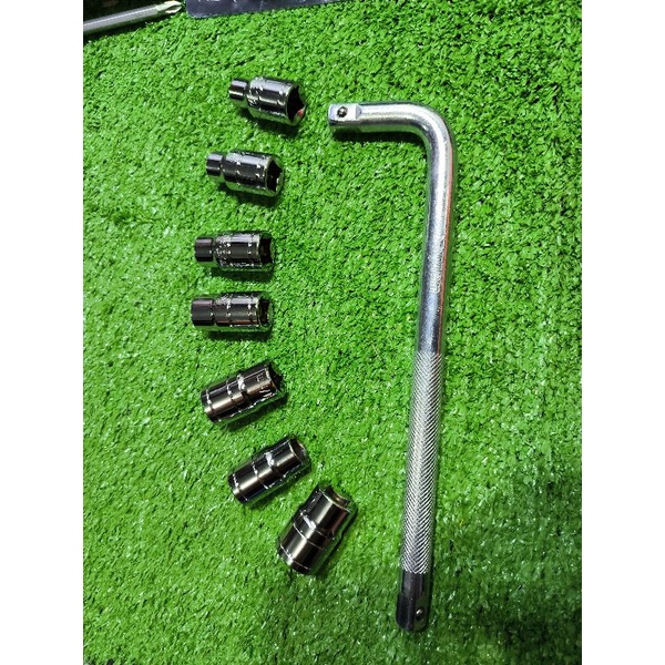 Combo Cần Siết Chữ L Bossman Dài 25cm Và 7 Đầu Tuýp Hiệu Kapusi Hàng ...