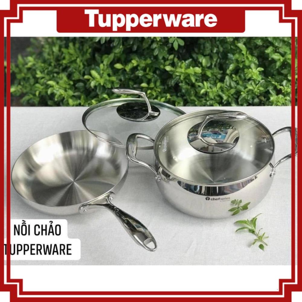 Bộ Đôi Nồi Chảo T Chef Series Perfect Set Tupperware | Shopee Việt Nam