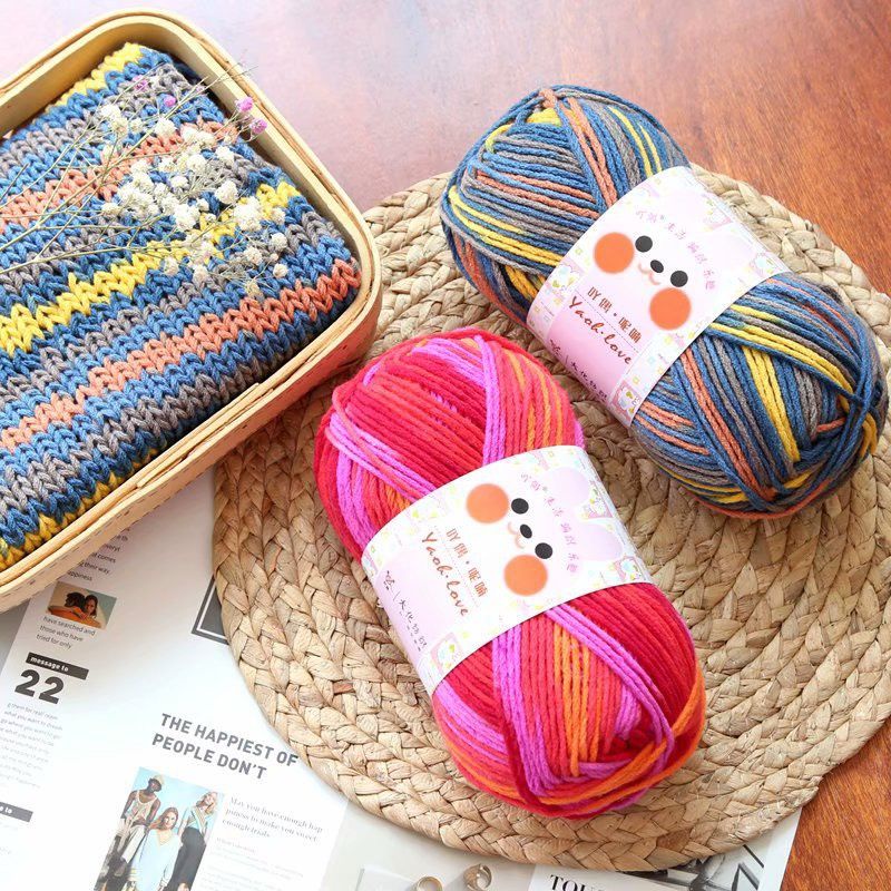 Len Yaoh Wool loang sợi cuộn 100gr | Shopee Việt Nam