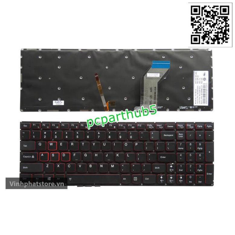 Bàn phím laptop Lenovo Ideapad Y700, Y700-15, Y700-15ISK, Y700-15ACZ, Y700-15ISE Nguyên Bệ ...