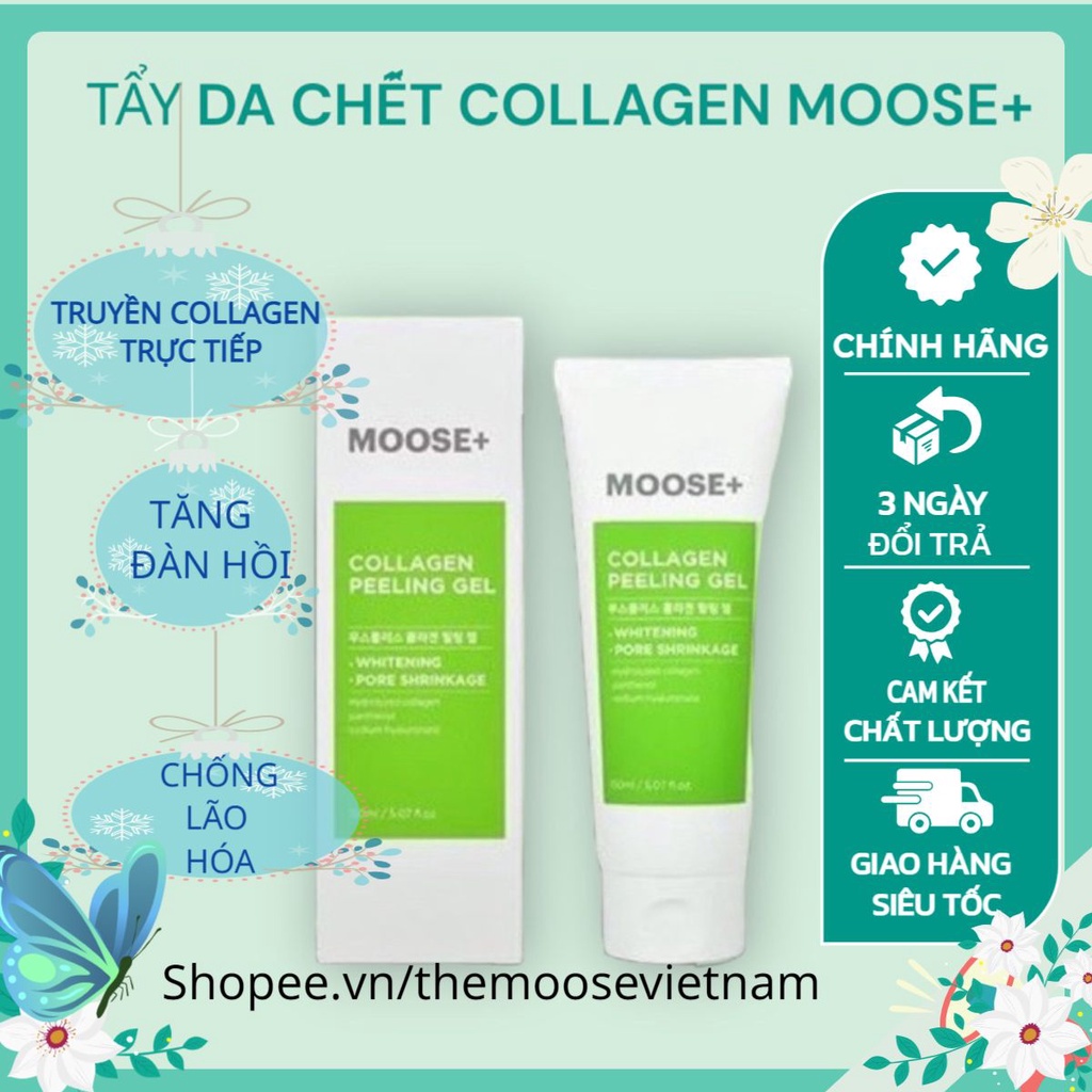 TẨY DA CHẾT COLLAGEN HÀN QUỐC MOOSE+ [CHÍNH HÃNG] | Shopee Việt Nam