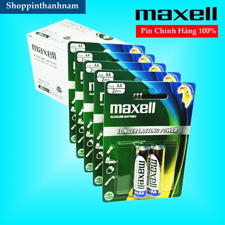 Hộp 20 Viên ( 10 Đôi ) Pin AA / Pin AAA Maxell alkaline 1,5V Chính Hãng ...