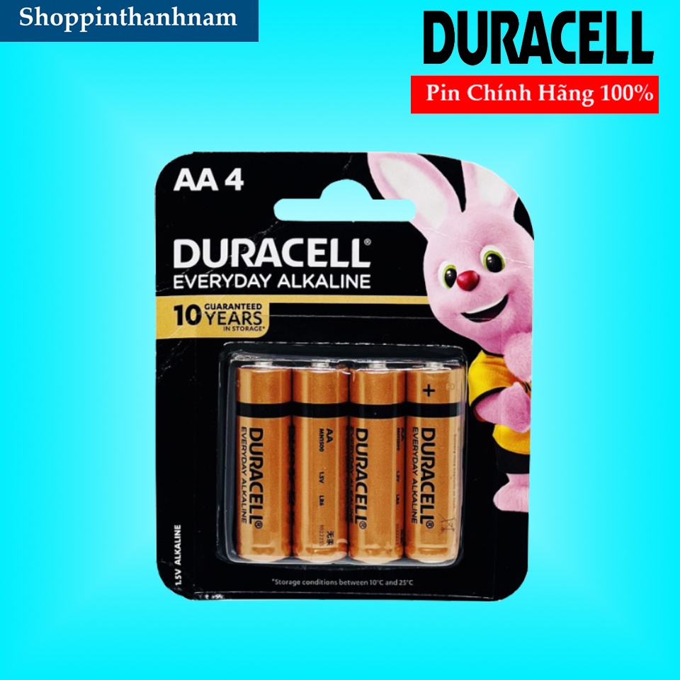 Pin AA Duracell Tiểu 1,5V Cao Cấp Vỉ 4 Viên Chính Hãng Dung Lượng Cao ...