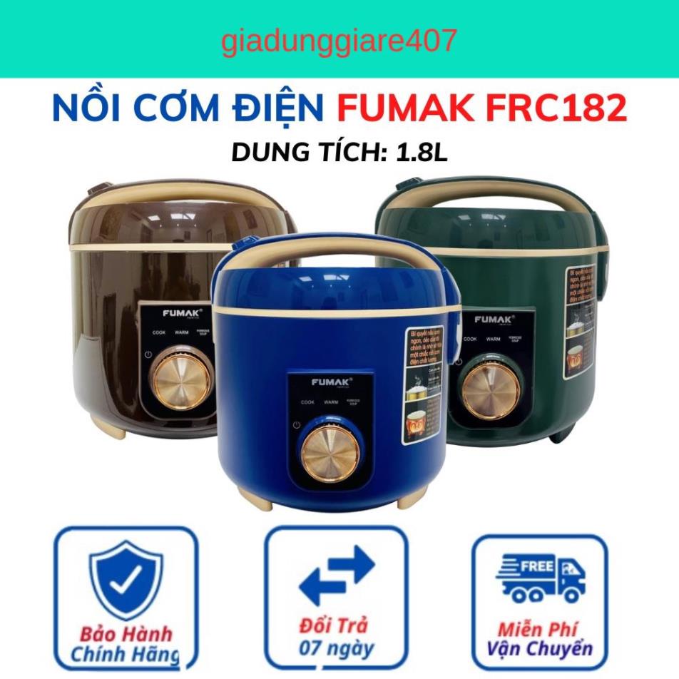 Nồi cơm điện Fumak FRC-182 Japan dung tích 1.8L, 3 màu tự chọn GDNL ...
