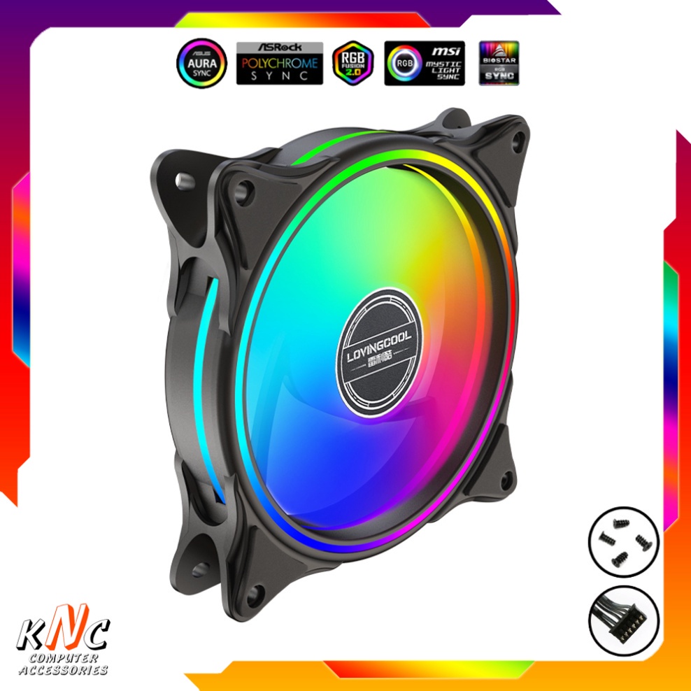 Quạt Tản Nhiệt Fan Led RGB C1 Màu Đen 12cm Đồng Bộ Mainboard - Hub ...