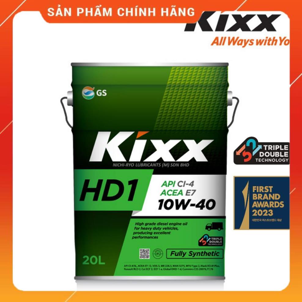 { CHÍNH HÃNG } Dầu động cơ Kixx HD1 CI-4/SL 10W40 20L Hbcenter | Shopee Việt Nam