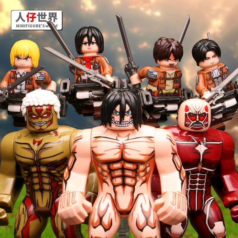 Mô Hình Lego Nhân Vật Thuyền Trưởng Levi Mikasa Allen Trong Attack on ...