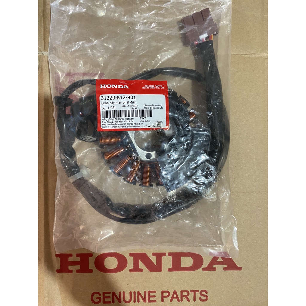 Cuộn dây máy phát điện Lead 125 (2013) chính hãng Honda (31220-K12-901 ...