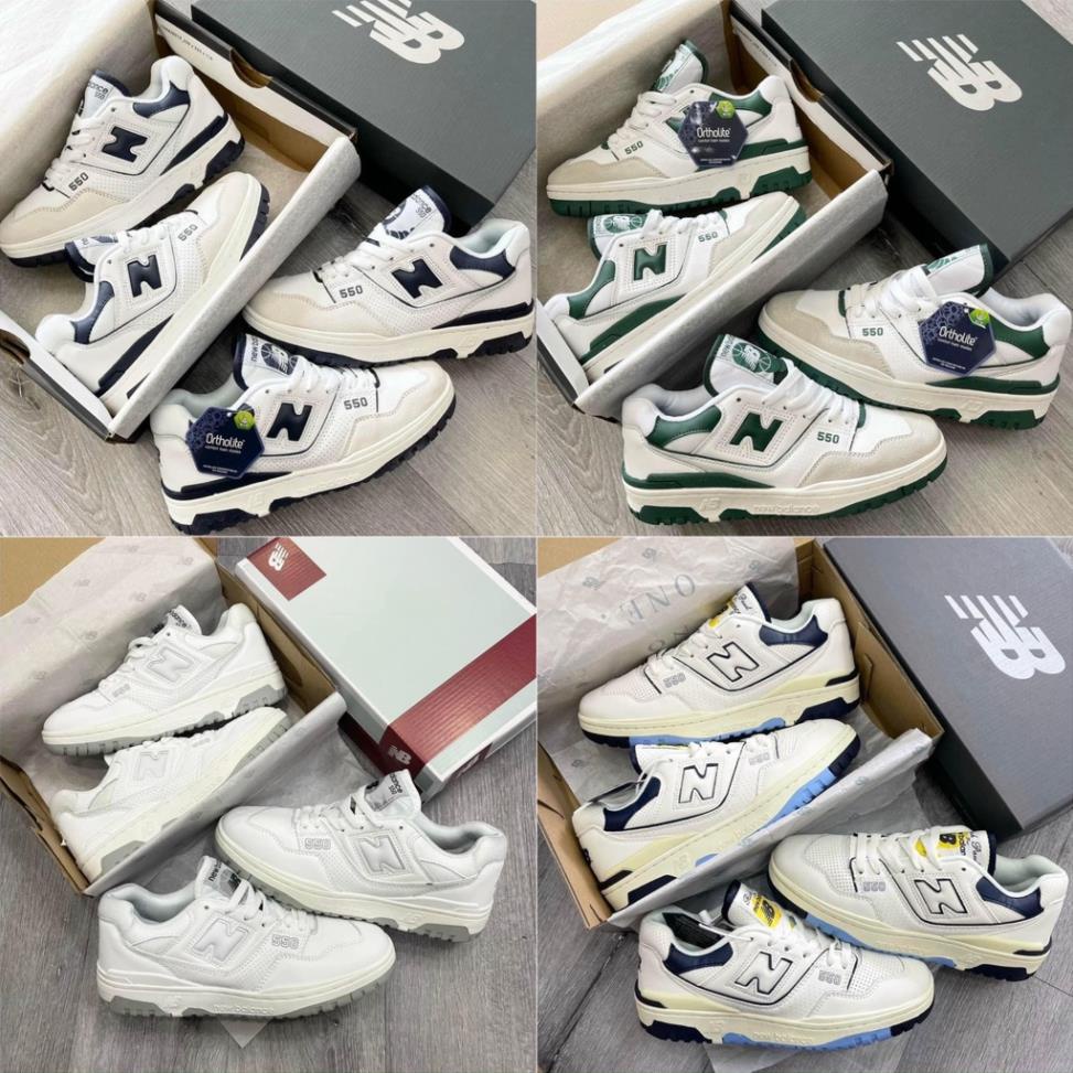 Giày Sneaker NB 550, New Balance 550 'White Green, White Black' , NB ...
