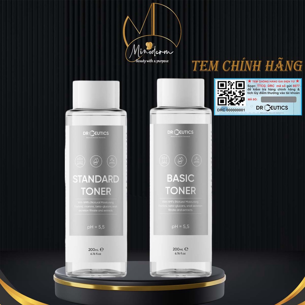 Nước cân bằng Dr.Ceutics Basic Toner, Standard Toner cấp ẩm, làm dịu da ...