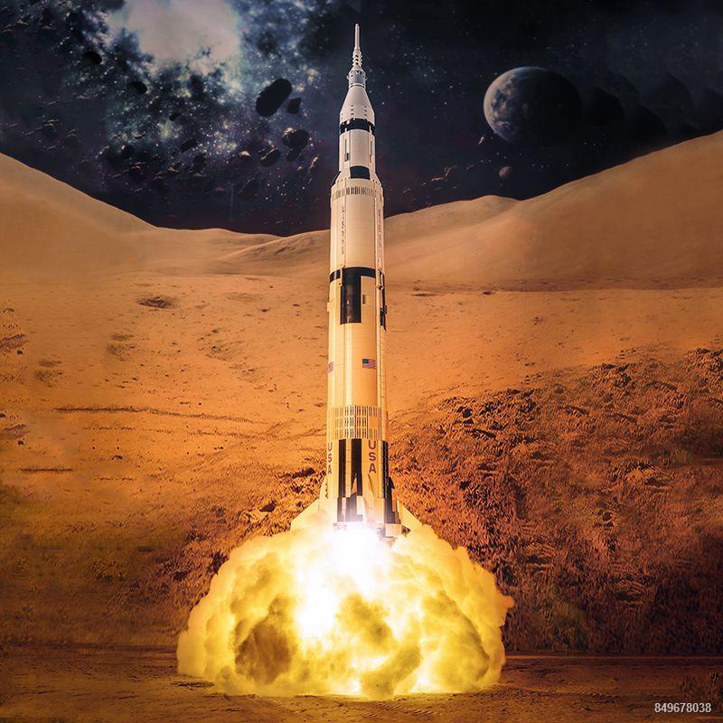 Apollo Saturn V tên lửa không gian lắp ráp khối xây dựng mô hình cậu bé ...