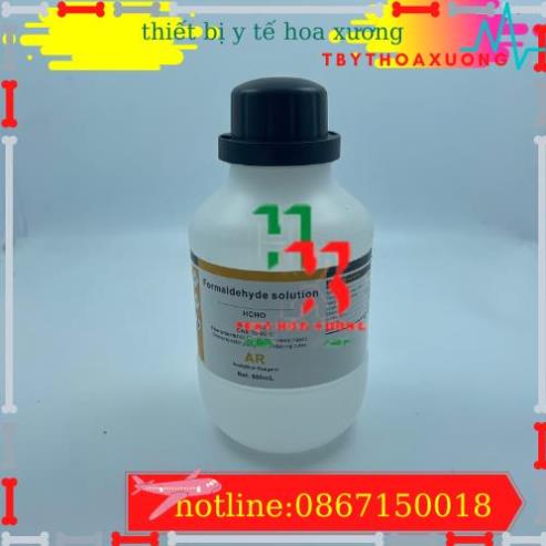 Formaldehyde (Formol, Formalin) HCHO 37-40% chai 500ml | Shopee Việt Nam