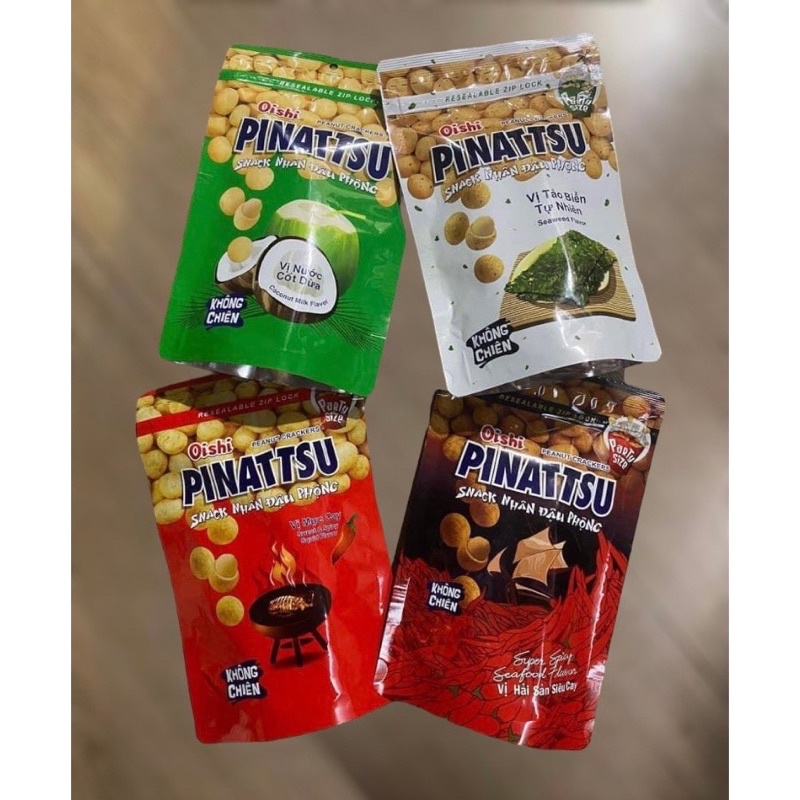 Snack Nhân Đậu Phộng Pinattsu Oishi 85g | Shopee Việt Nam