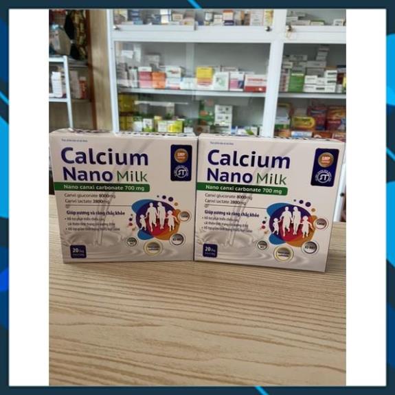 Calcium Nano Milk hộp 20 ống | Shopee Việt Nam