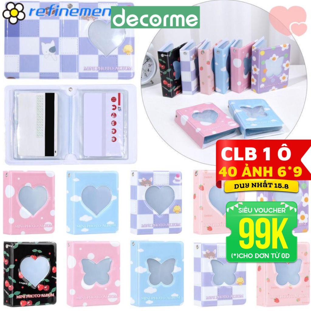 Collect Book Mini 6*9 DecorMe xinh xắn đựng card 1 ô nhiều hình dễ ...