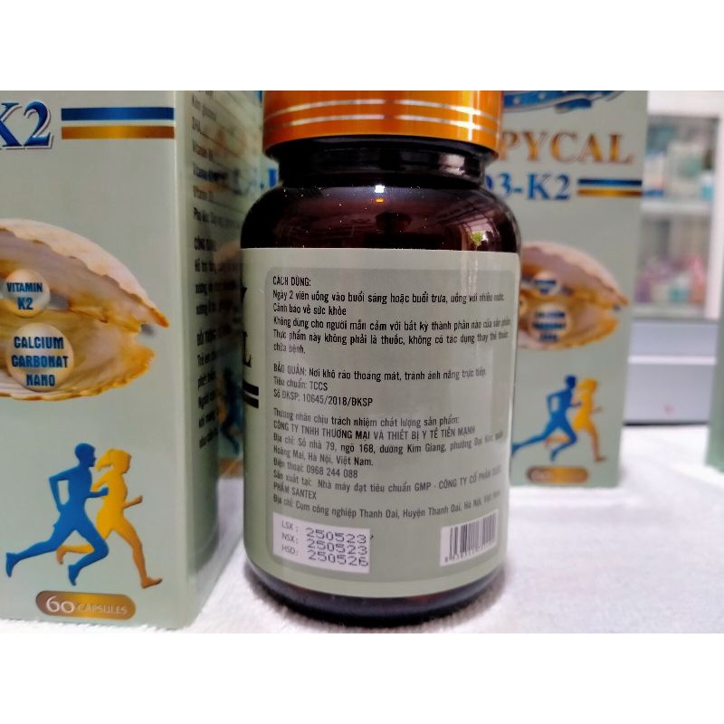 HAPPY CAL D3-K2 bổ sung canxi giúp xương chắc khoẻ ngừa loãng xương ...