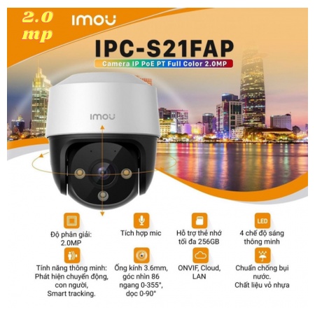 Camera Giám Sát An Ninh Chống Trộm Ip Wifi Imou Pt Full Color Ipc ...