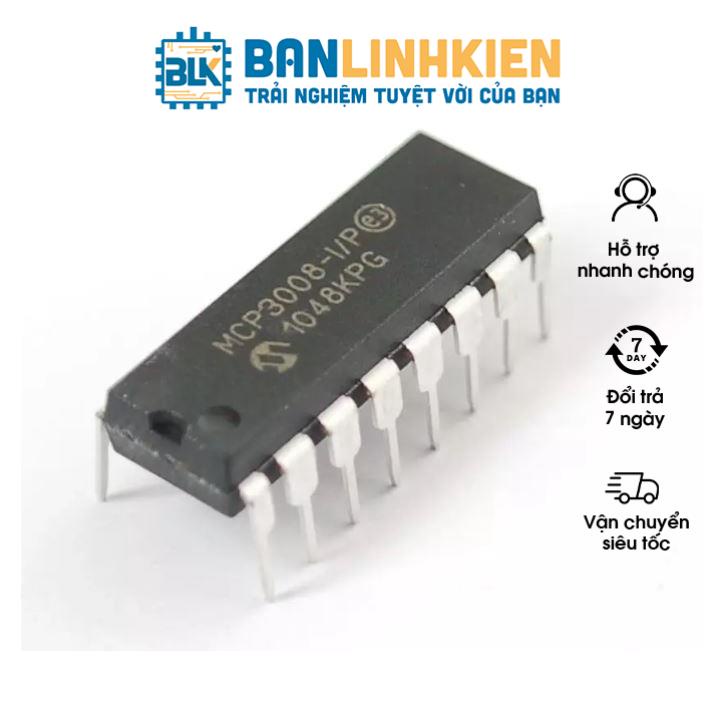 MCP3008-I/P DIP16 ADC 10-Bit IC Chuyển đổi ADC | Shopee Việt Nam