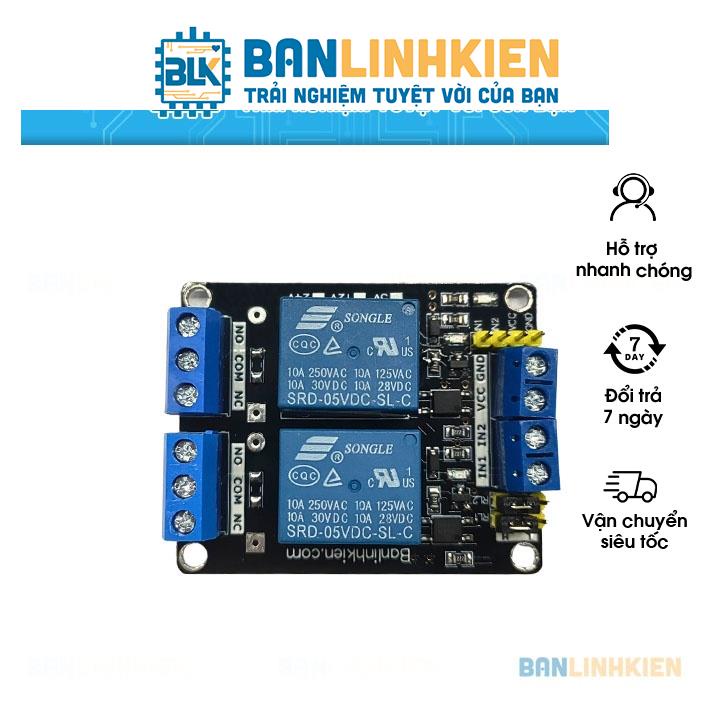 Module Relay Mini 2 Kênh 5V10A BLK | Shopee Việt Nam