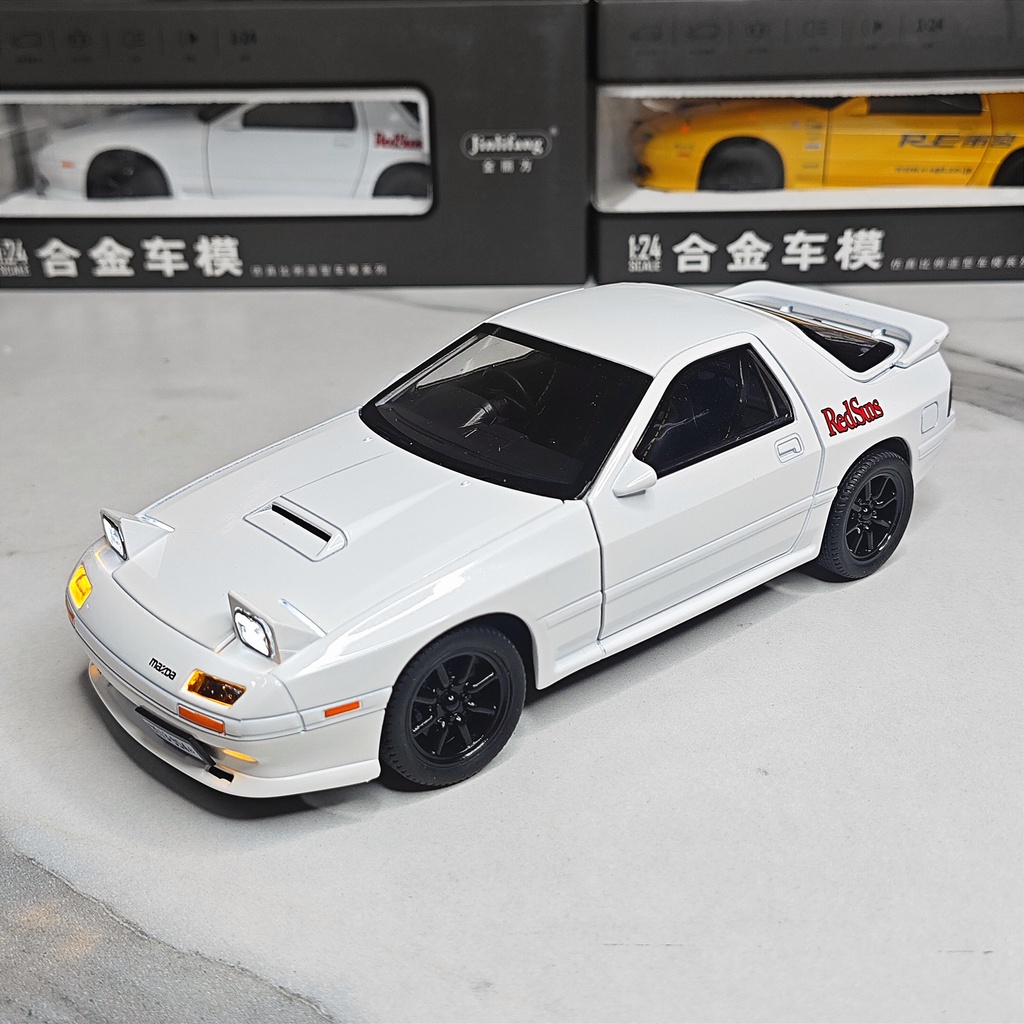 Mô hình xe kim loại Mazda RX7 tỉ lệ 1:24 hãng JINLIFANG full kính đánh ...