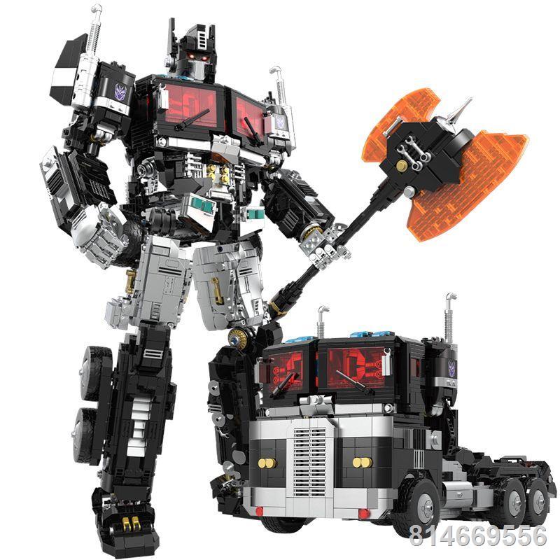 🔥Transformers Dark Optimus Prime biến dạng khối xây dựng mô hình đồ ...