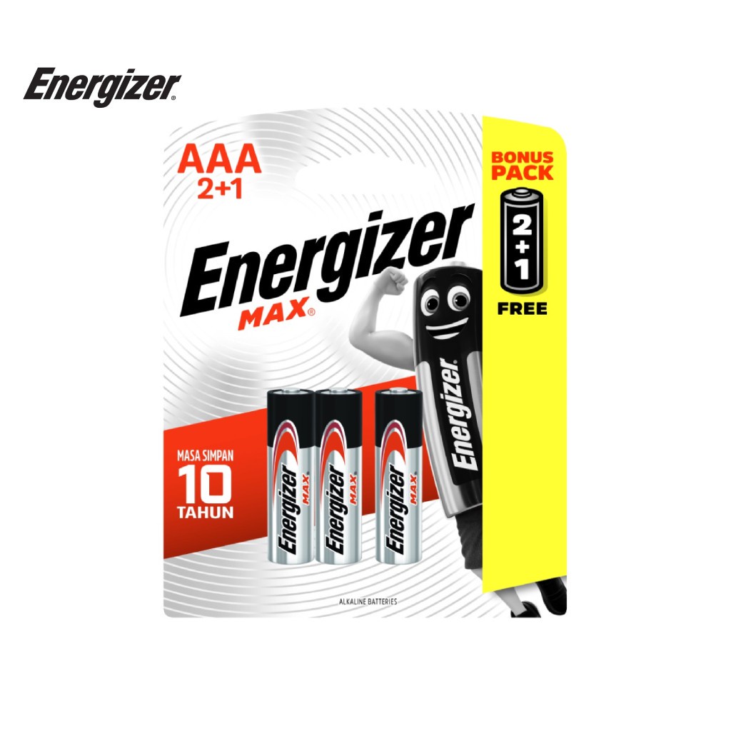 Pin AAA Energizer Max E92 BP2+1 - Vỉ 2 Tặng 1 | Shopee Việt Nam