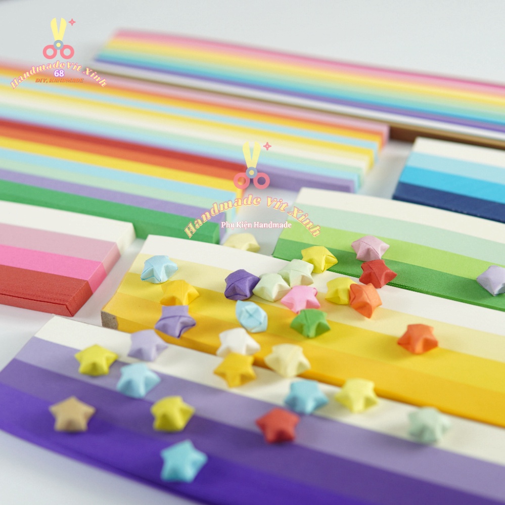 Combo 8 Set Giấy Gấp Sao 540 tờ | Giấy Gấp Sao 540 Tờ | Handmade Vit ...