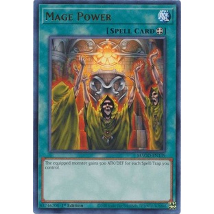 [EN][Thẻ bài Yugioh] Mage Power - MAGO-EN139 Gold Letter Rare 1st ...